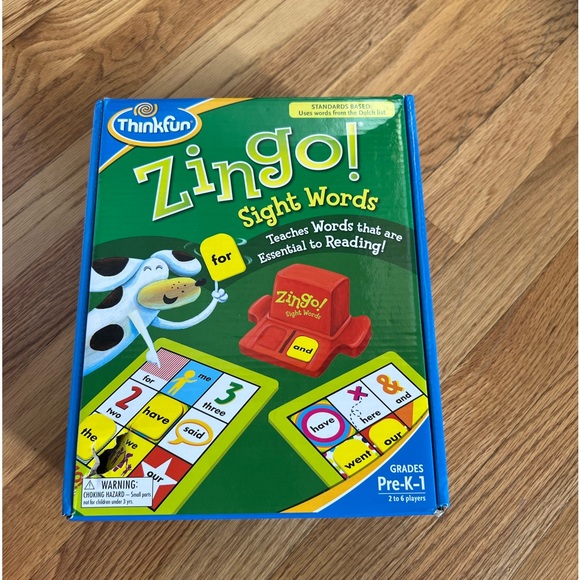 Thinkfun | Toys | Thinkfun Zingo Sight Words Game | Poshmark
